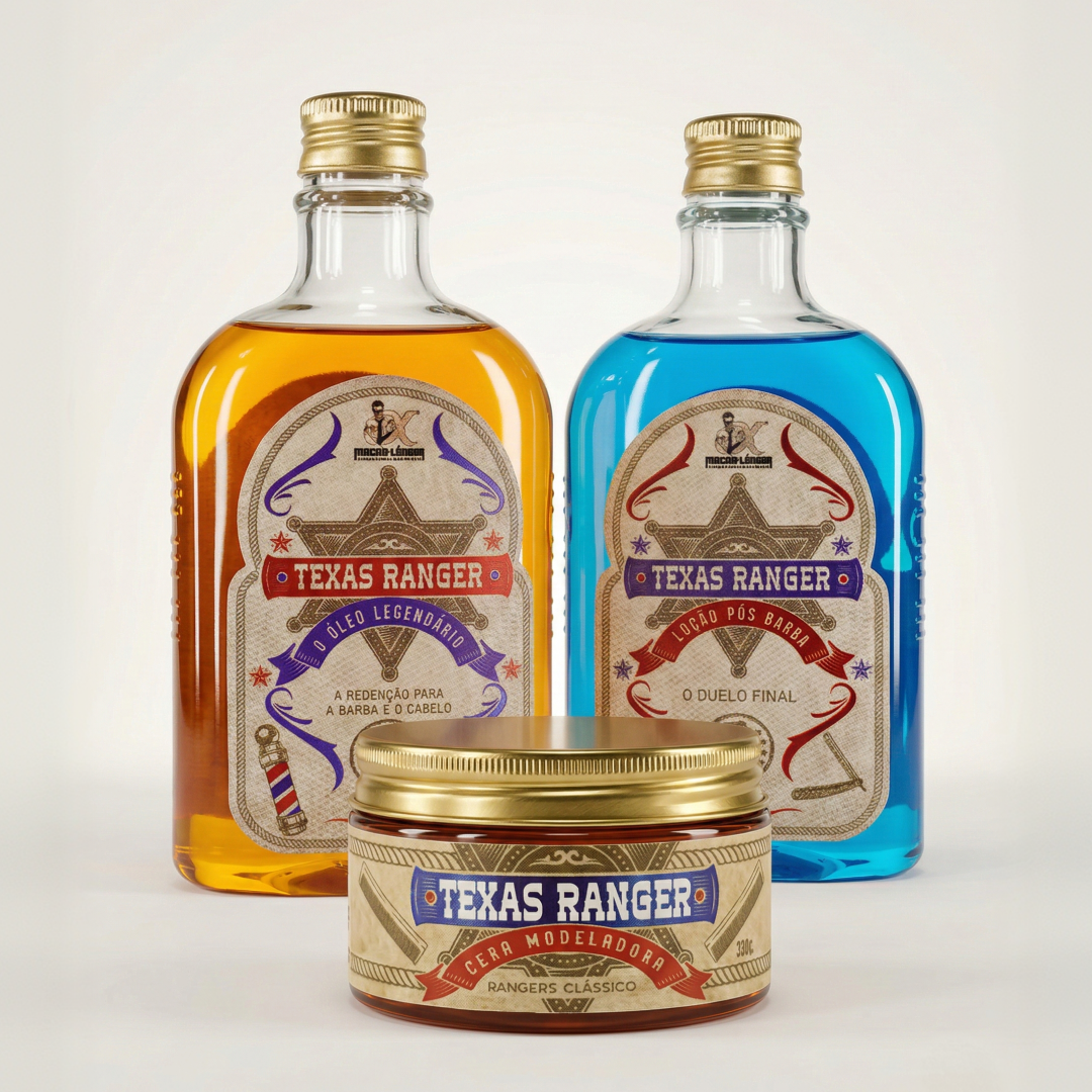 Kit Texas Ranger profissional | Barbearia clássica completa